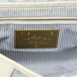 Celine | Bags | Celine Canvas X Leather Crossbody Celine Light Blue ...